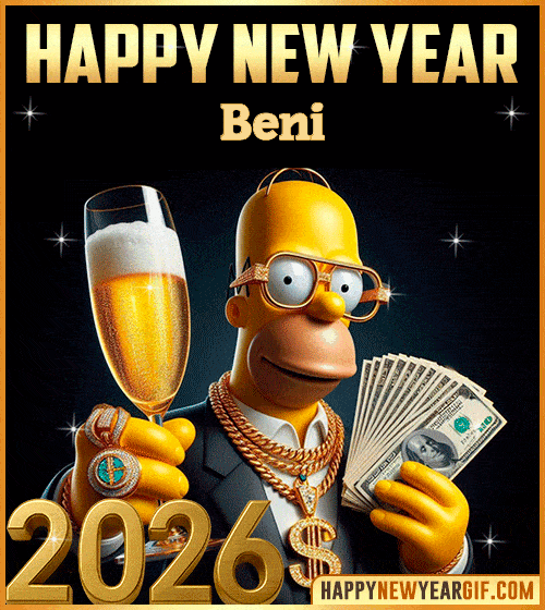 Happy New Year 2026 Beni gif