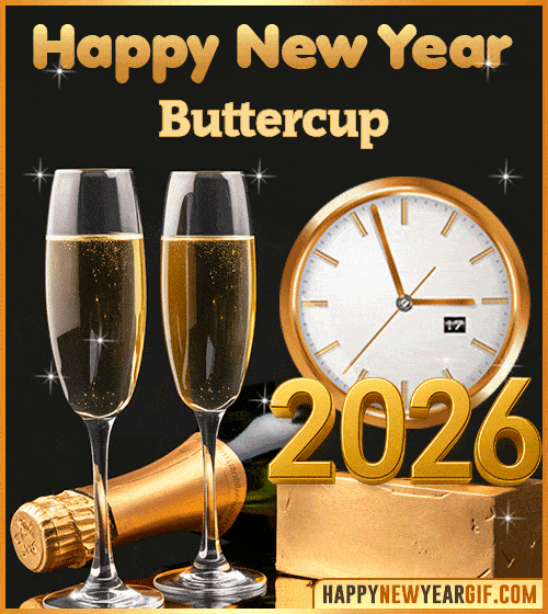 Happy New Year 2026 Buttercup gif