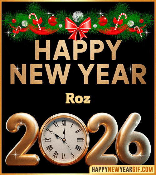 Happy New Year 2026 Roz gif