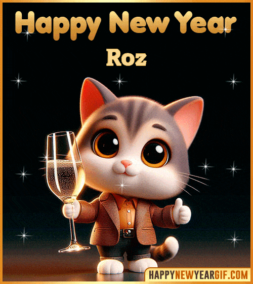 Happy New Year 2026 Roz gif