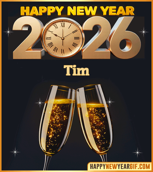 Happy New Year 2026 Tim gif