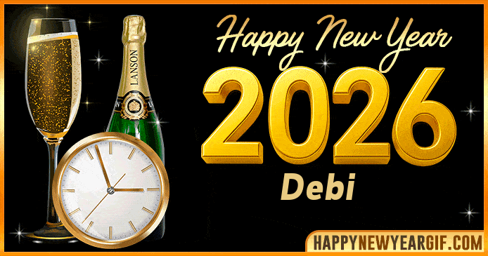 Happy New Year 2026 Debi gif