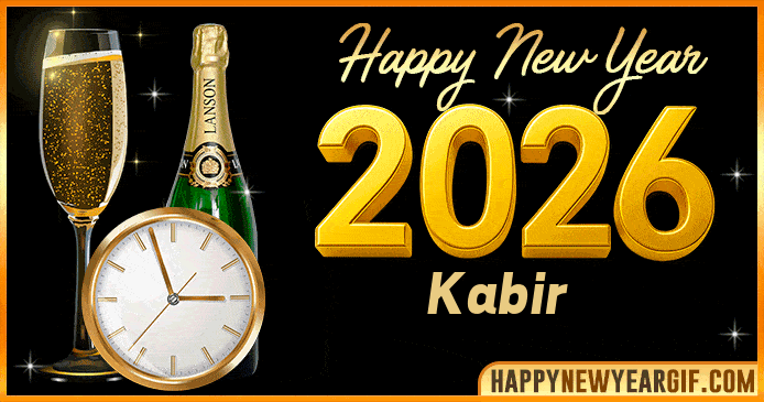 Happy New Year 2026 Kabir gif